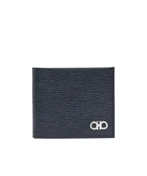 FERRAGAMO Logo-detail Wallet - Black