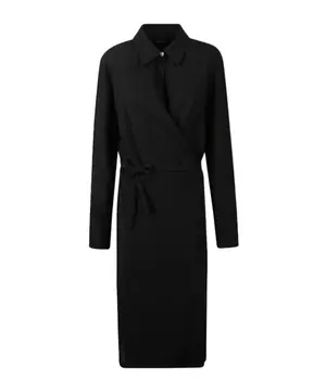 Pinko Tie-waist Shirt Midi Dress