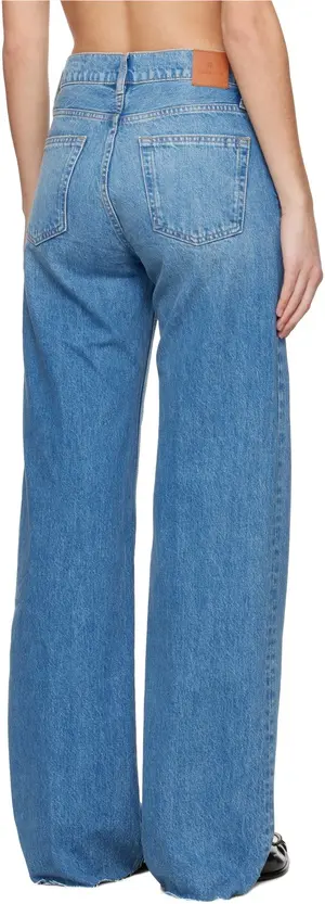 ANINE BING Hugh Wide-leg Jeans - Blue