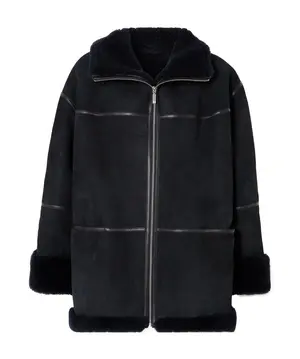 TOTEME Long Sleeve Leather Jacket