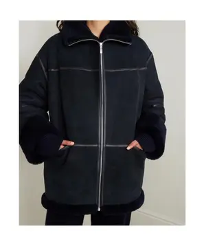 TOTEME Long Sleeve Leather Jacket