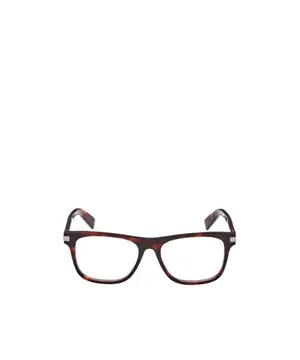 Zegna Geometric Frame Eyeglasses - Black