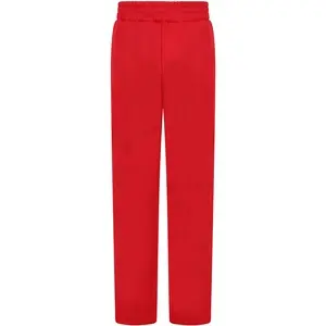Palm Angels Logo Print Cotton Track Pants - Red