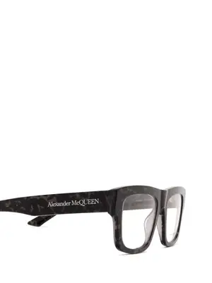 Alexander McQueen Square Frame Eyewear - Black