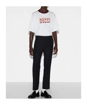 Gucci Straight-leg Pleated Twill Trousers