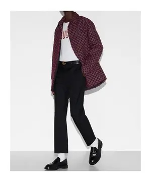 Gucci Straight-leg Pleated Twill Trousers