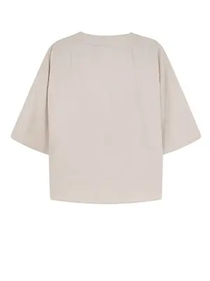 Max Mara Sospiro V-neck Top With Three-quarter Sleeves - No