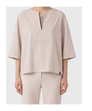 Max Mara Sospiro V-neck Top With Three-quarter Sleeves - No