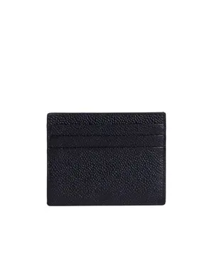 Thom Browne 4-bar Logo Stamp Cardholder - Black