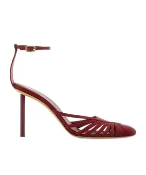 Burgundy Strappy Heels