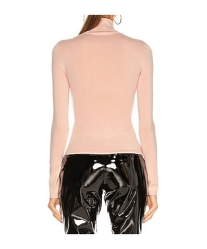 Alexander Wang Fitted Turtleneck Jumper With Chest Logo - Pink