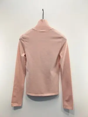 Alexander Wang Fitted Turtleneck Jumper With Chest Logo - Pink
