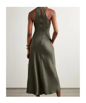 BLAZÉ MILANO Skyros Satin Midi Dress