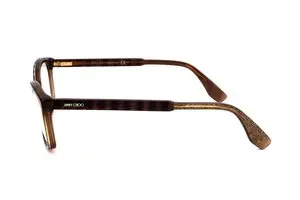 JIMMY CHOO Rectangular Frame Eyeglasses - Black
