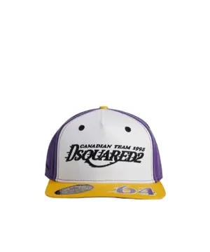 Dsquared2 Baseball Cap With Embroidered And Printed Details