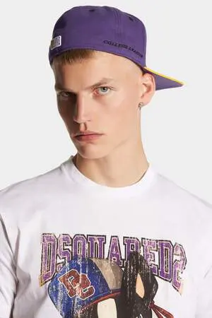 Dsquared2 Baseball Cap With Embroidered And Printed Details