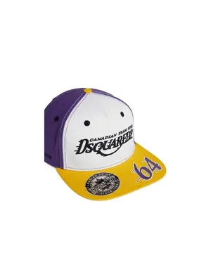 Dsquared2 Baseball Cap With Embroidered And Printed Details
