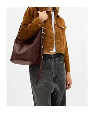 COACH Bleecker Shoulder Strap Tote Bag - B4/maple Brown