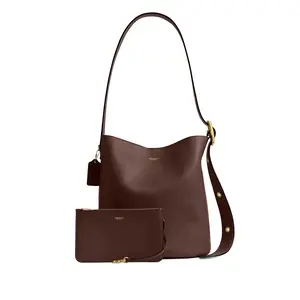 COACH Bleecker Shoulder Strap Tote Bag - B4/maple Brown
