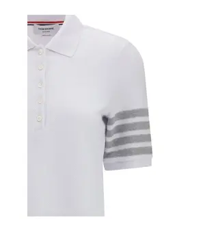 Thom Browne Striped Piqué Polo Dress