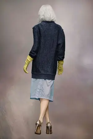 MAISON MARGIELA Raw Woven Knit Sweatshirt