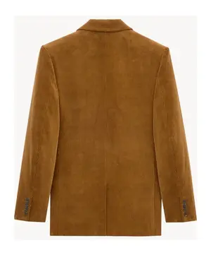 Saint Laurent Double-breasted Corduroy Blazer