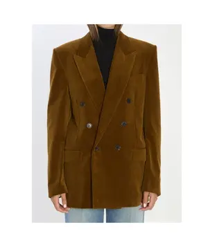 Saint Laurent Double-breasted Corduroy Blazer