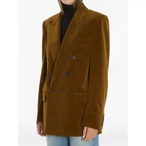 Saint Laurent Double-breasted Corduroy Blazer