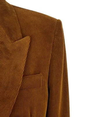 Saint Laurent Double-breasted Corduroy Blazer