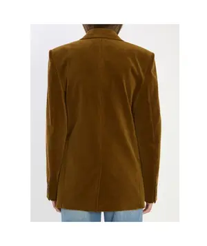 Saint Laurent Double-breasted Corduroy Blazer