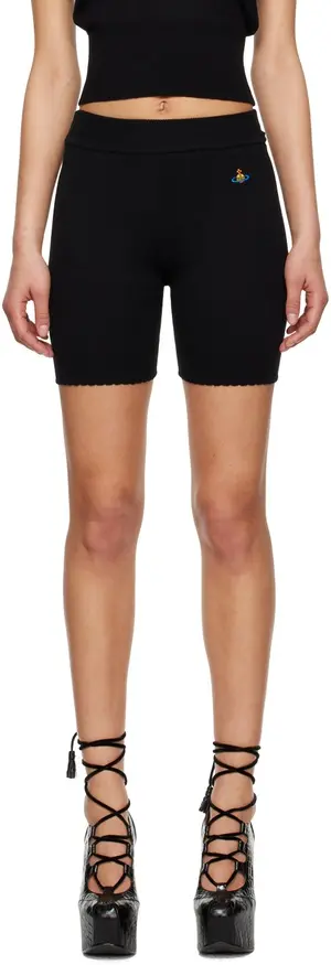 VIVIENNE WESTWOOD Ribbed Knit Logo Shorts