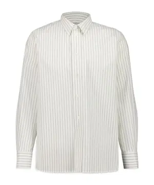 Saint Laurent Cassandre Button-up Striped Shirt
