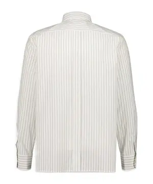 Saint Laurent Cassandre Button-up Striped Shirt