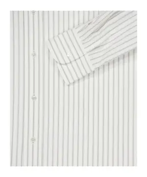 Saint Laurent Cassandre Button-up Striped Shirt