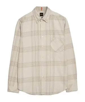 Hugo Boss Checked Chest-pocket Shirt