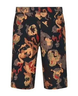Dior Allover Printed Cotton Seersucker Bermuda Shorts