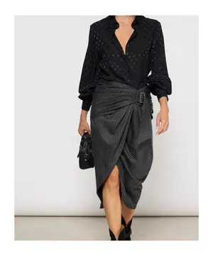 Isabel Marant Étoile Long Sleeve Polka Dot Shirt