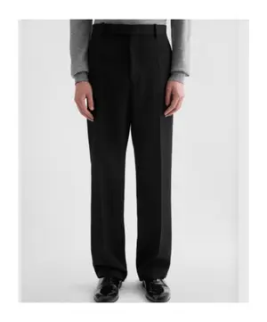 JIL SANDER Gabardine Tailored Trousers - Black