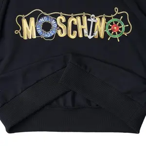 Moschino Print Cotton Hoodie