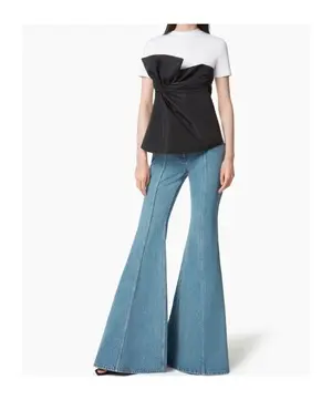 Nina Ricci High-waisted Flared Jeans - Blue