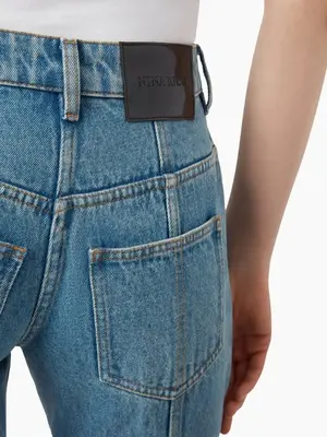Nina Ricci High-waisted Flared Jeans - Blue