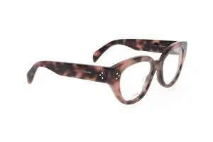 Celine Tortoiseshell-effect Round Frame Eyeglasses - Multicolor