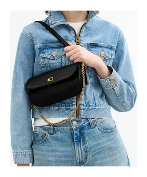 COACH Brook Flap Chain Bag - B4/black
