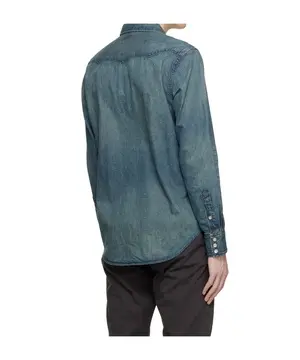 Ralph Lauren Dark-washed Western Denim Shirt