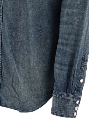 Ralph Lauren Dark-washed Western Denim Shirt