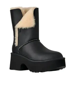 UGG Esmee Boots With Block Heel And Foldable Shaft - Black