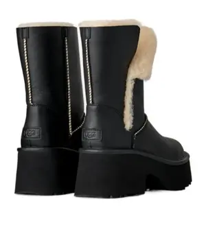 UGG Esmee Boots With Block Heel And Foldable Shaft - Black