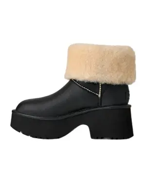 UGG Esmee Boots With Block Heel And Foldable Shaft - Black