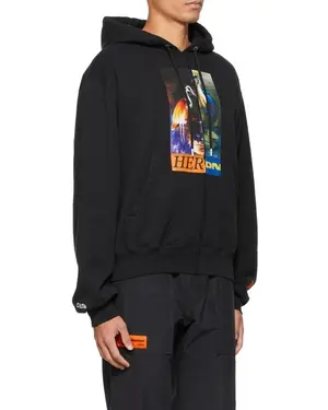 Heron Preston Graphic Print Hoodie
