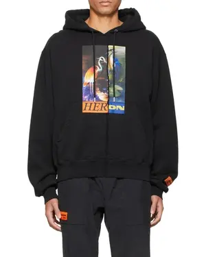Heron Preston Graphic Print Hoodie